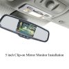 Ford Transit Connect Backup Camera with Rear View Mirror Monitor