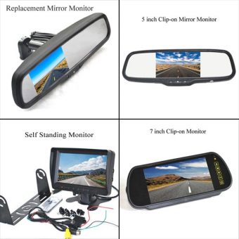 Ford Transit Connect Backup Camera with Rear View Mirror Monitor